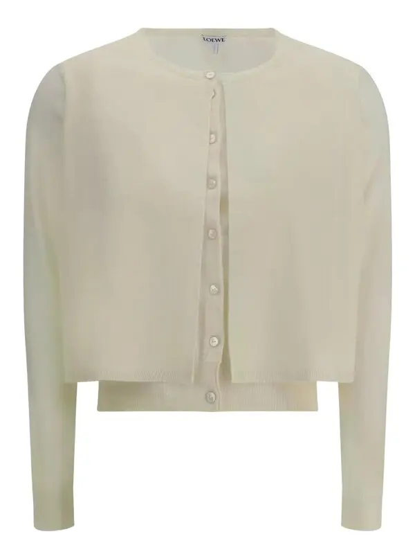 Loewe Wool Cardigan - Neutrals