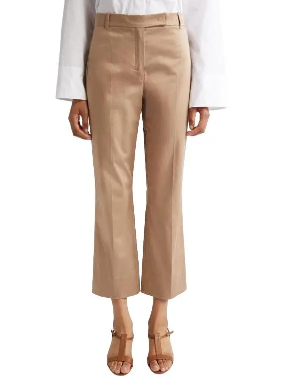 Max Mara Felice Stretch Cotton Crop Pants - Colonial