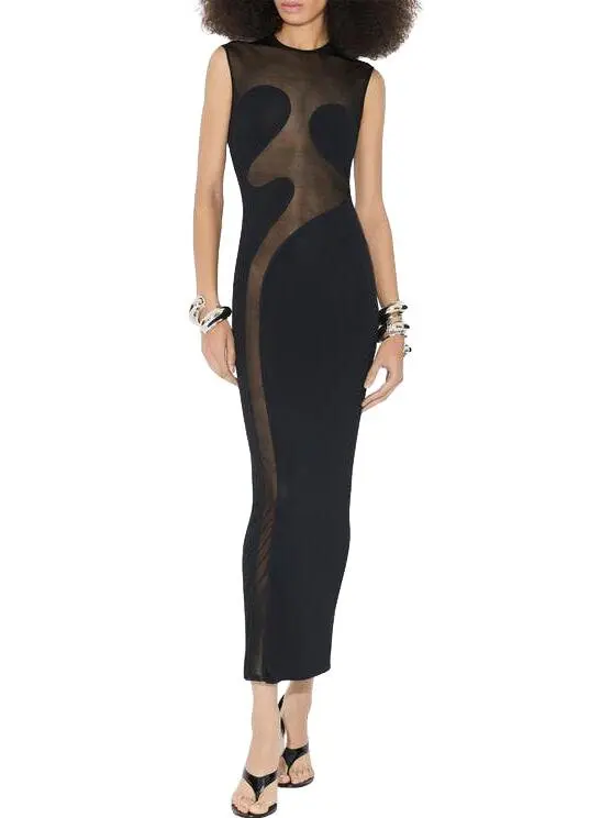 Alaïa Molded Dress - Noir Alaia