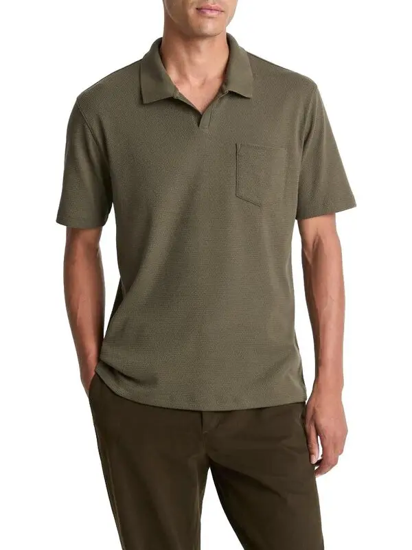 Vince Johnny Collar Polo - Driver Green