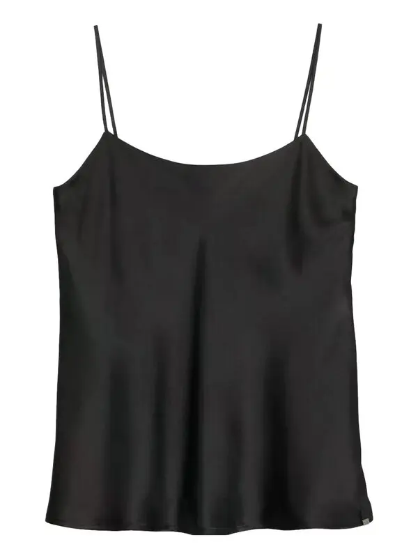 Herno Satin Tank Top - Black