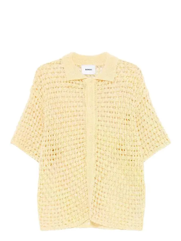 BONSAI Gum-knit Shirt - Yellow