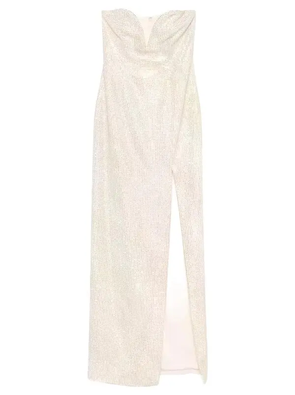 Roland Mouret Diamante-embellished Maxi Dress - Neutrals
