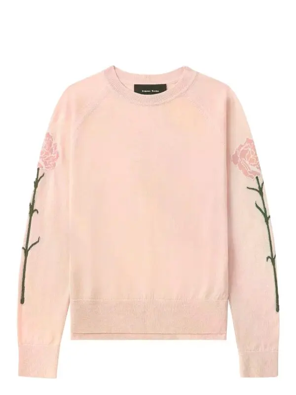 Simone Rocha Floral-motif Sweater - Pink