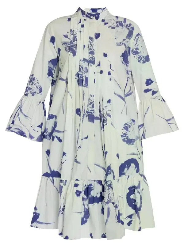 Erdem Floral-print Midi Dress - White