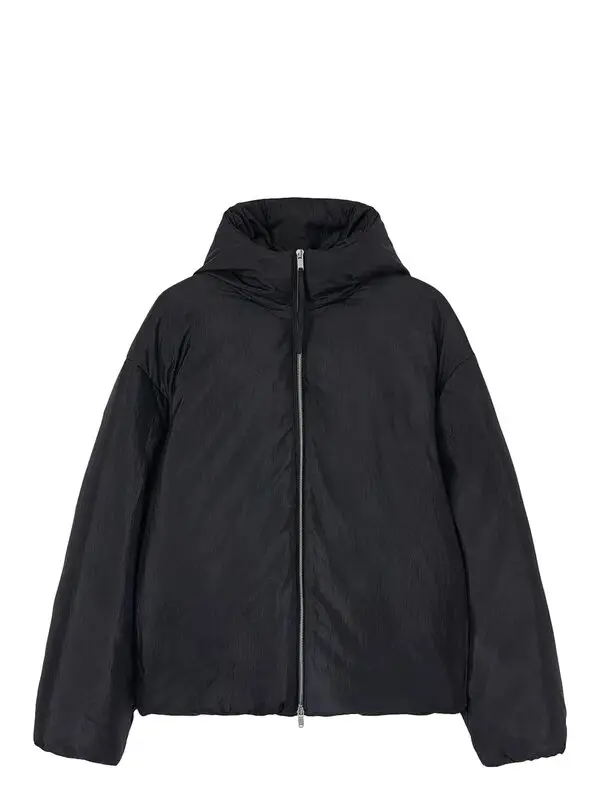 JIL SANDER Hooded Padded Jacket - Black