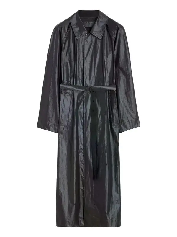 LEMAIRE Belted Trench Coat - Black