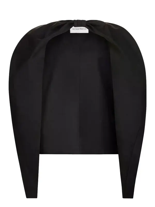 Nina Ricci Gabardine Cape - Black