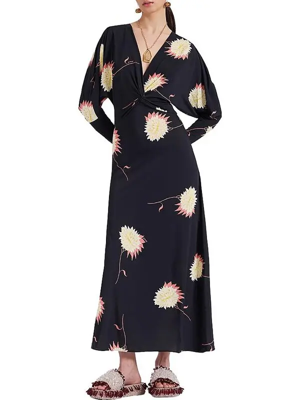 La DoubleJ Long Sleeve Maxi Dress - Derby Black