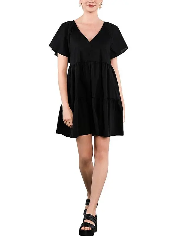 BILLY T Mini Dress - Sunny Black