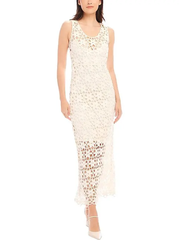 Fifteen Twenty Kelsie Crochet Dress - Ivory