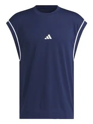 Adidas Allworld Sleeveless Tank Top - Team Navy Blue 2