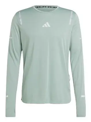 Adidas Ultimate Reflective Long Sleeve Top - Silver Green