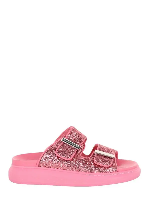 Alexander McQueen Glitter Hybrid Sandals - Pink/silver