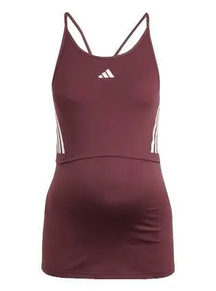Adidas Maternity Tank Top - Aurora Ruby/brown