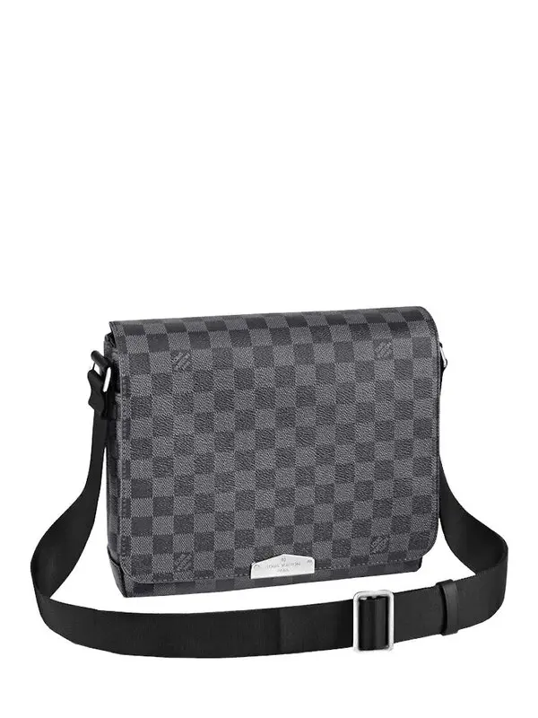 LOUIS VUITTON District Pm Messenger Bag Damier Graphite - Black