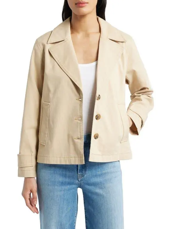 Caslon Swing Trench Coat - Tan Shore