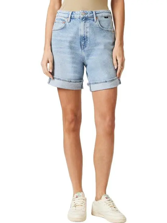 MAVI Heidi High-waisted Denim Shorts - Light Blue 90s