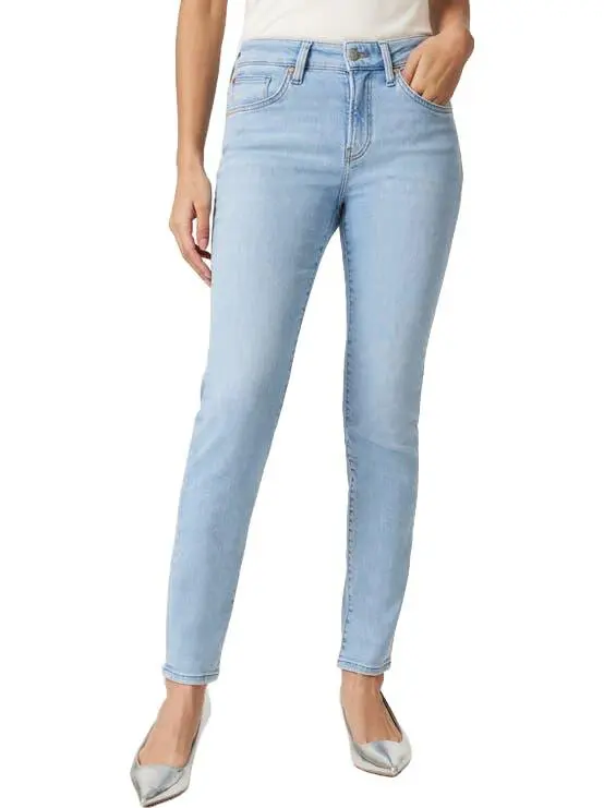 MAVI Tess High Waist Ankle Skinny Jeans - Light Blue Flex Blue