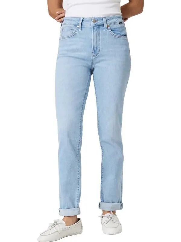MAVI Kathleen High-waist Slim Straight-leg Jeans - Light Blue Flex Blue