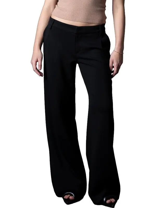 BLUE REVIVAL Taylor Wide Leg Trouser - Black
