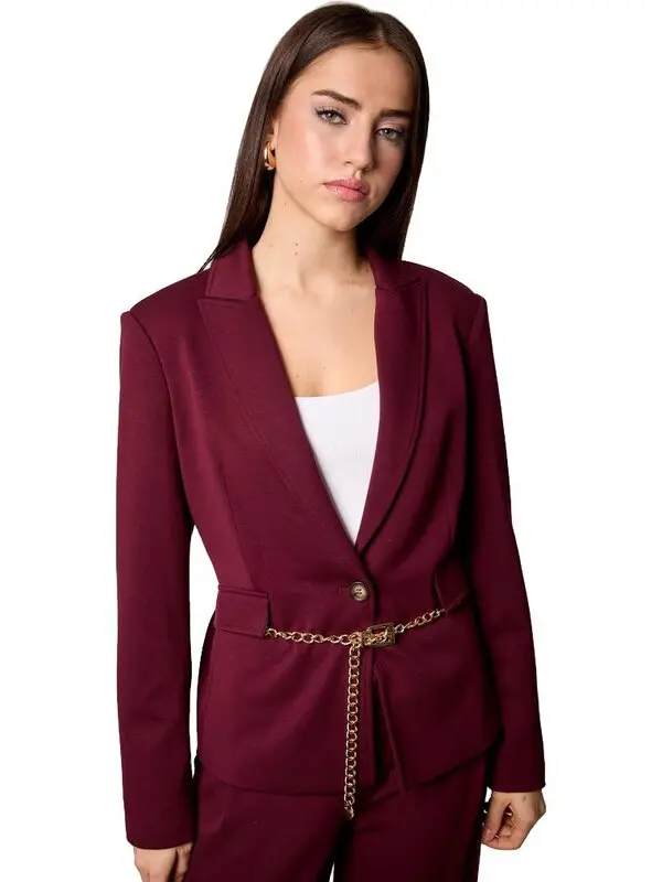 BLUE REVIVAL Taylor Belted Blazer - Vampy