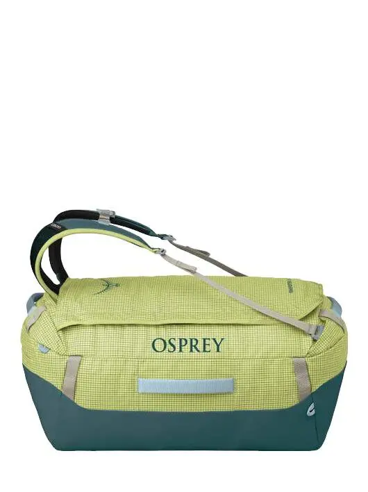 OSPREY Transporter 65-liter Duffle Luggage - Glow Dew/torrent Blue