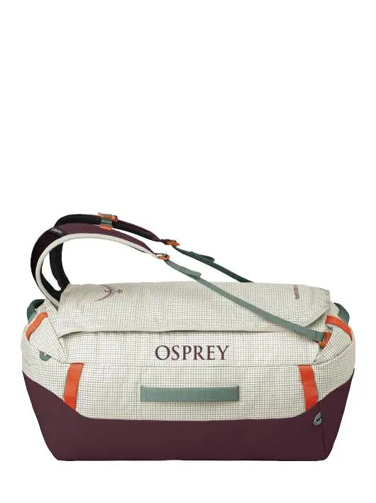 OSPREY Transporter 65-liter Duffle Luggage - Mystery White/moody Burgundy