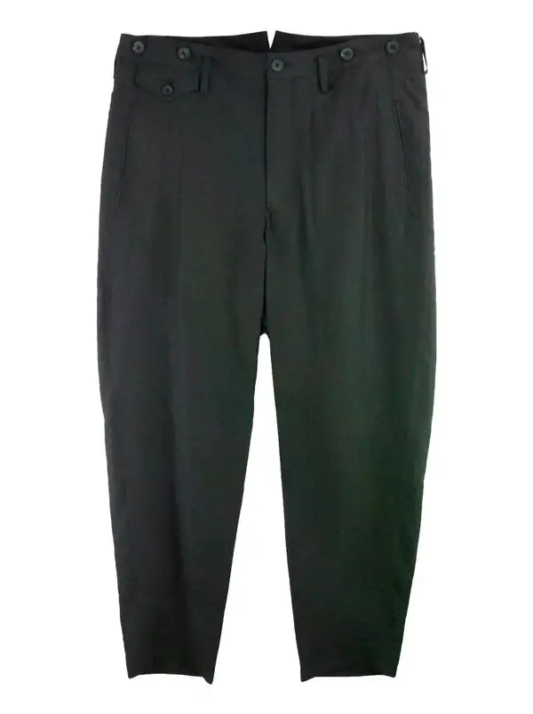 Yohji Yamamoto Wide-leg Trousers - Black