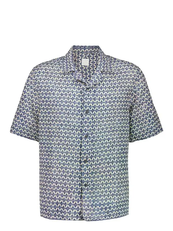 120% Lino Linen Shirt - Blue