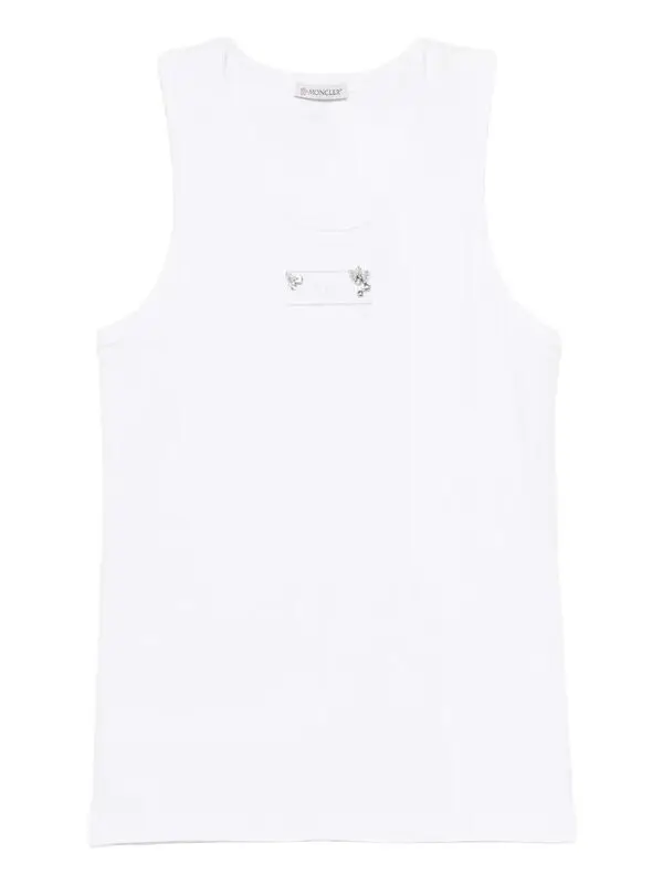 Moncler Logo-patch Tank Top - White