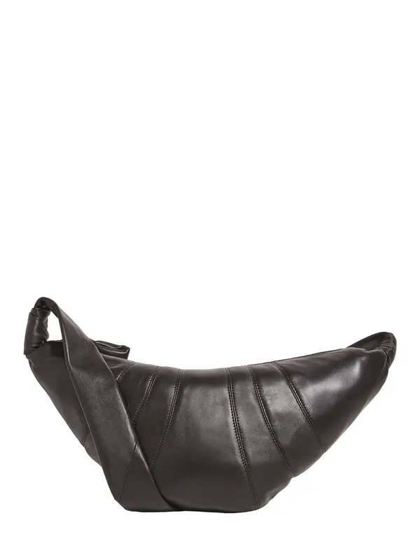 LEMAIRE Medium Nappa Leather Croissant Bag - Brown