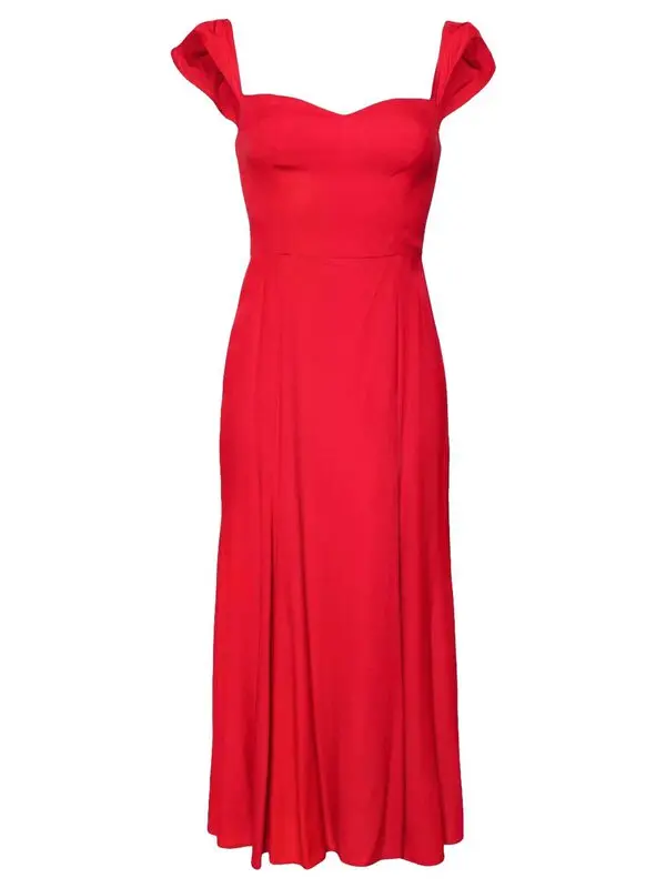 REFORMATION Bryson Midi Dress - Red