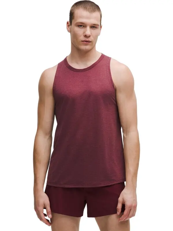 Lululemon Mile Maker Lightweight Tank - Heathered Burgundy Bay