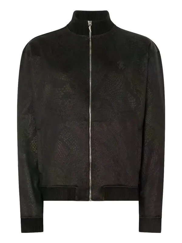 Roberto Cavalli Leather Jacket - Black