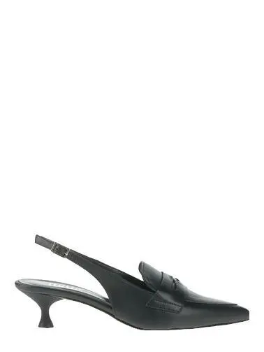 OVYE Leather Slingback Pumps - Black