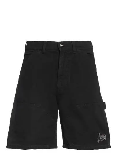 BARROW Cotton Canvas Bermuda Shorts - Black