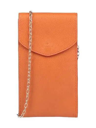 Il Bisonte Leather Cross-body Bag With Metallic Strap - Red