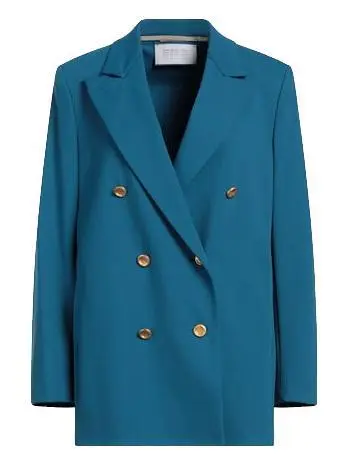 Harris Wharf London Double-breasted Blazer - Blue