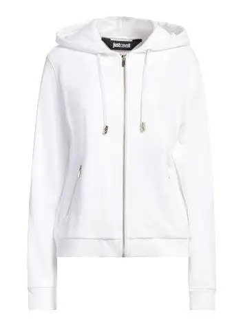 Just Cavalli French Terry Zip-up Hoodie - White