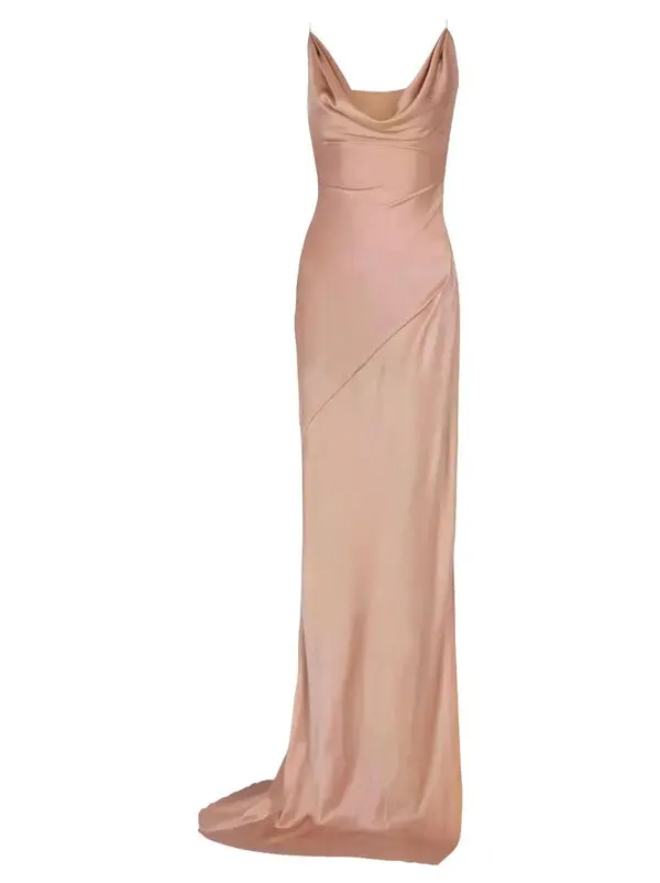 Balmain Satin Gown - Neutrals