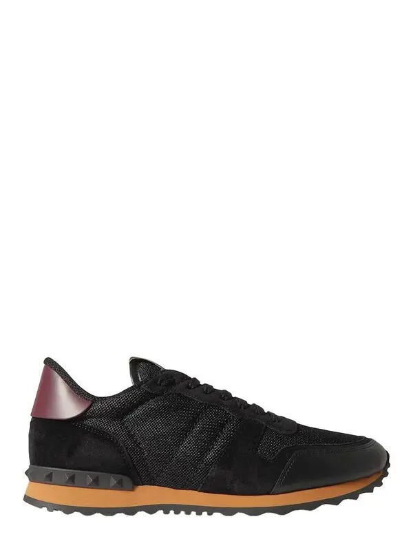 Valentino Garavani Rockrunnerin Sneakers - Black/rubin