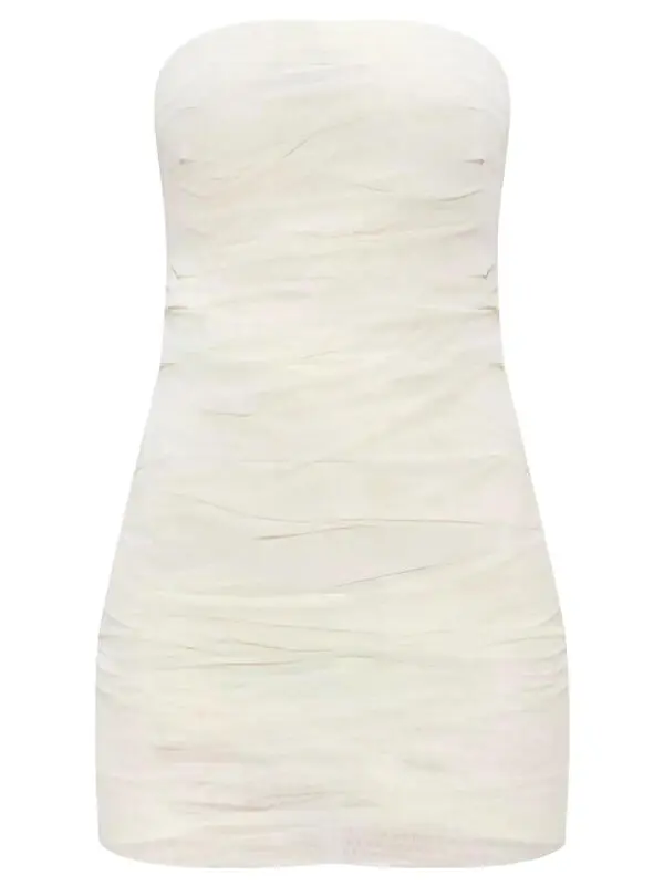 MAISON MARGIELA Tulle Mini Dress - White