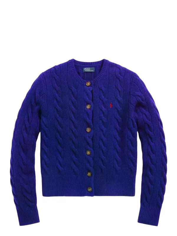 Polo Ralph Lauren Wool-cashmere Cardigan - Blue