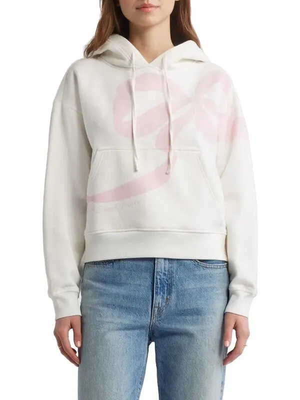 LoveShackFancy Brunella Cotton Hoodie - Rose White