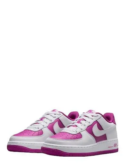 Nike Force 1 Athletic Sneakers - White/hot Fuchsia