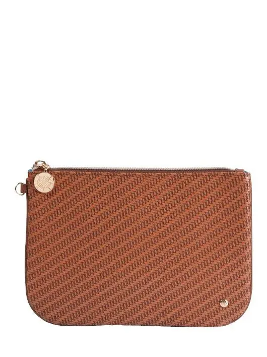 Stephanie Johnson Aria Large Flat Pouch - Cognac