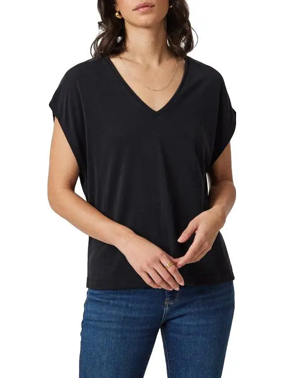MAVI Dolman Sleeve V-neck Top - Black