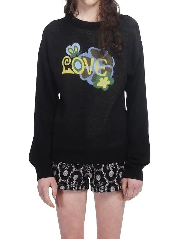 Anna Sui Love Knitwear Sweater - Black Multi