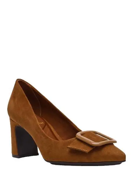 Anne Klein Bentley Buckle Pump - Cognac